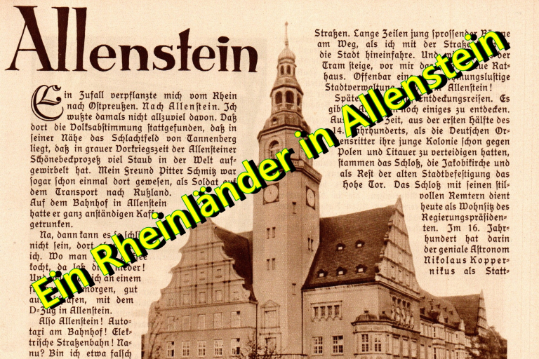 Geschichte Allensteins in der Zwischenkriegszeit - Kreisgemeinschaft Allenstein e. V.