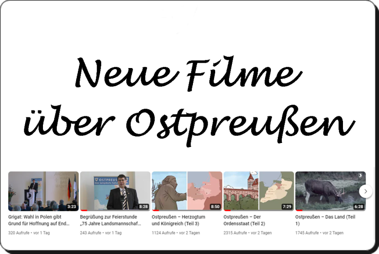 Filme über Ostpreußen - Kreisgemeinschaft Allenstein e. V.